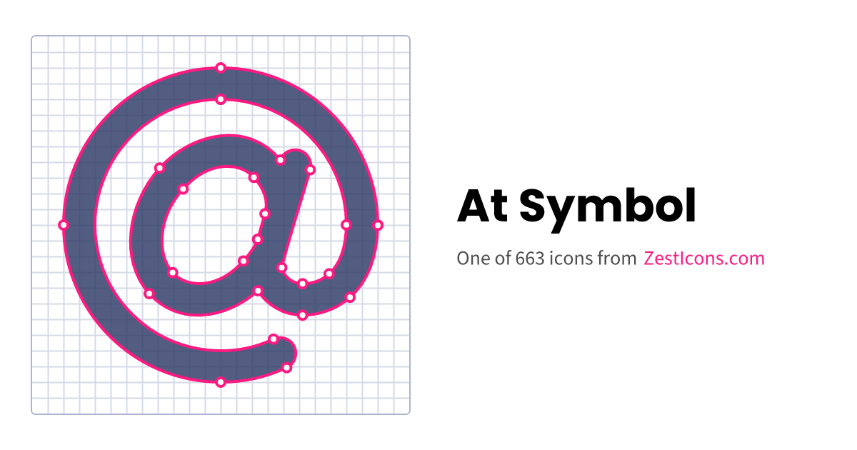 At-symbol Icon | Zest Icons
