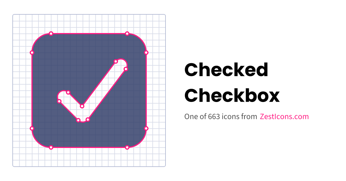 Checked-checkbox Icon | Zest Icons
