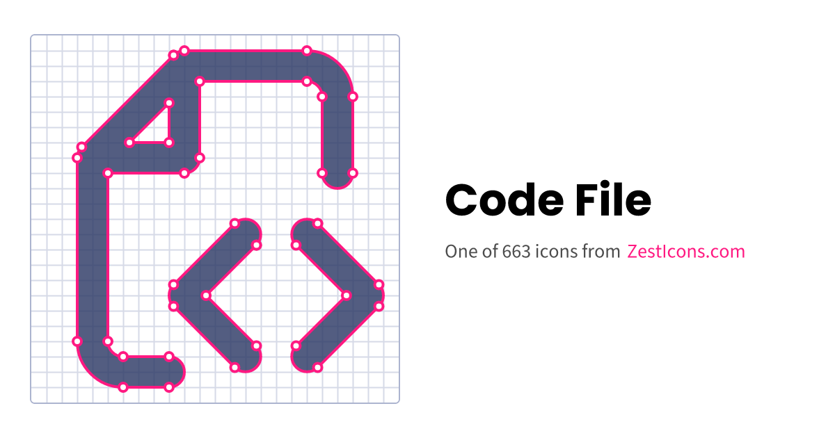 Code-file Icon | Zest Icons