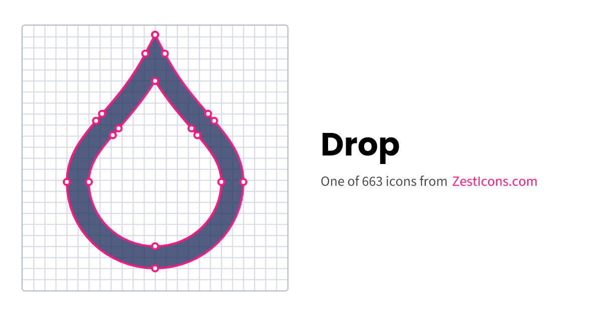 Drop Icon | Zest Icons