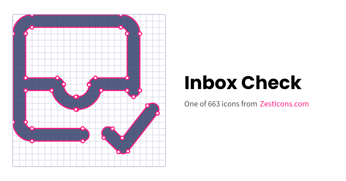 Inbox-check Icon | Zest Icons