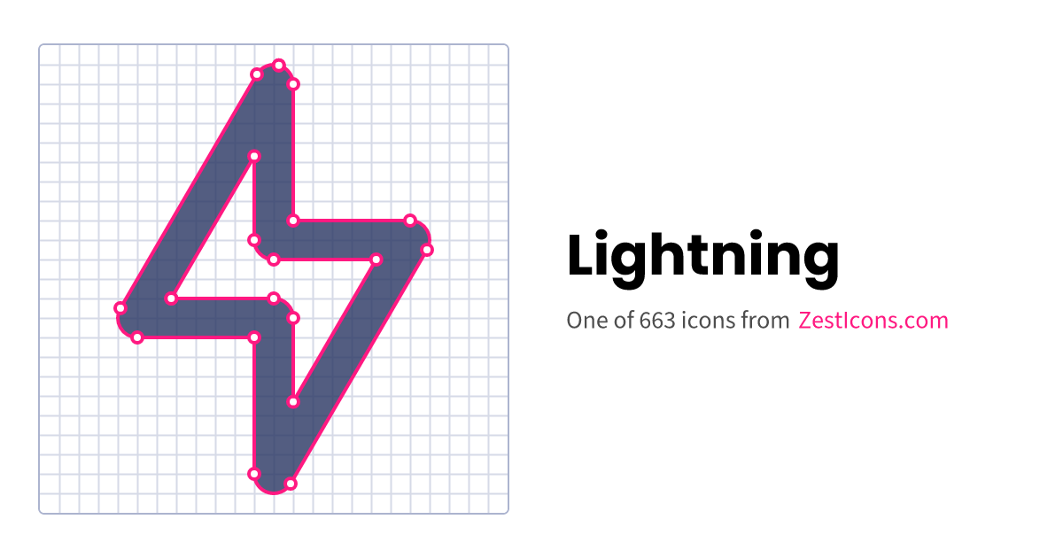 Lightning Icon | Zest Icons