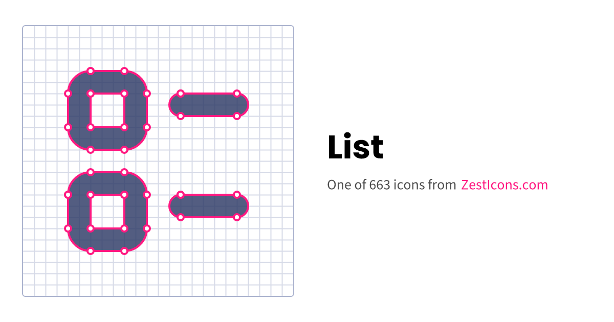 List Icon | Zest Icons