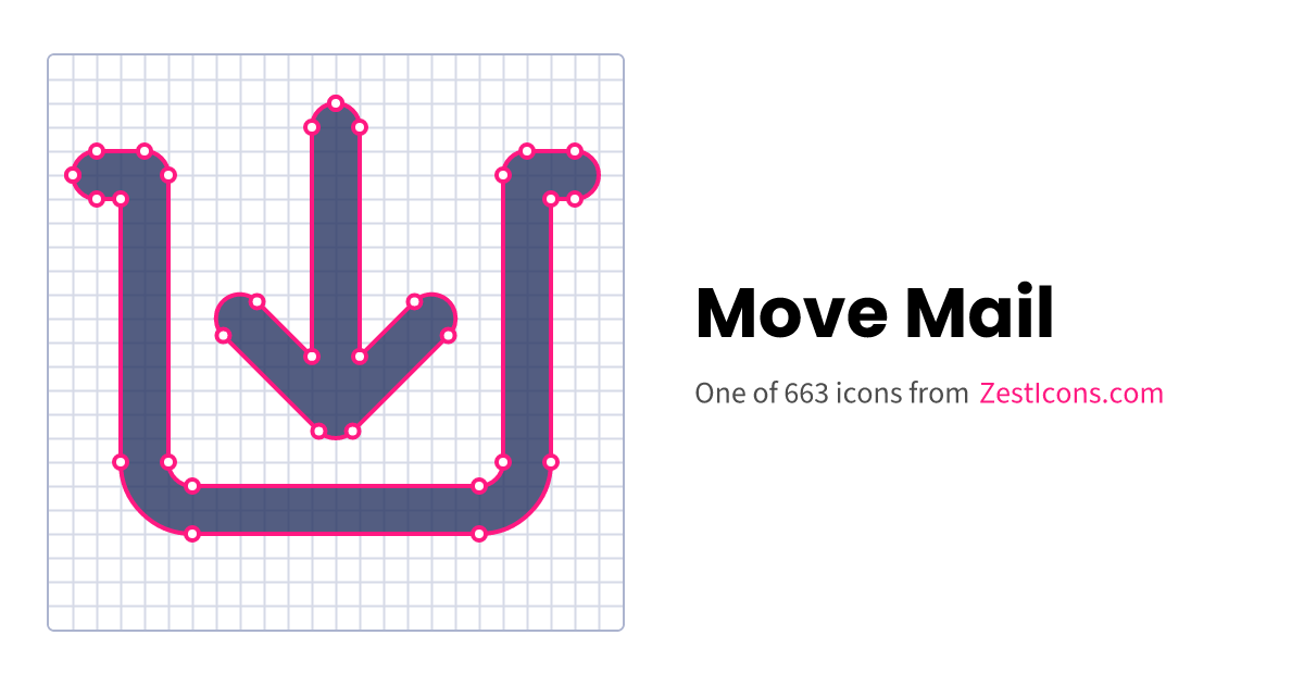 Move-mail Icon | Zest Icons
