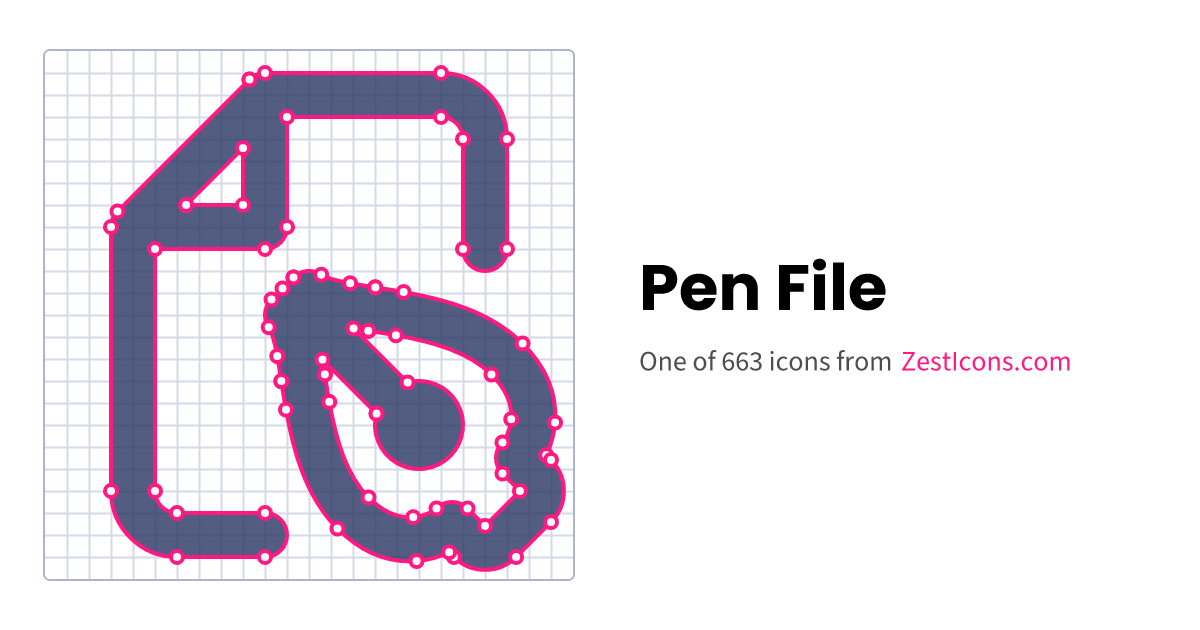 Pen-file Icon | Zest Icons