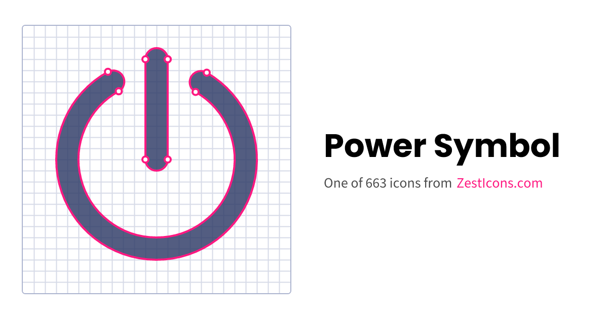 Power-symbol Icon | Zest Icons