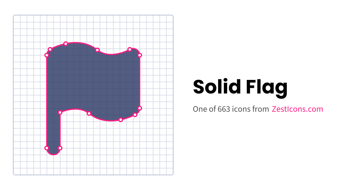 Solid-flag Icon | Zest Icons