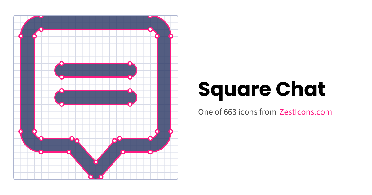Square-chat Icon | Zest Icons
