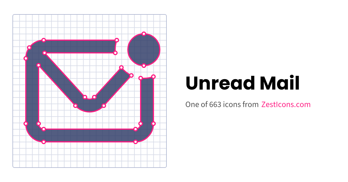 Unread-mail Icon | Zest Icons